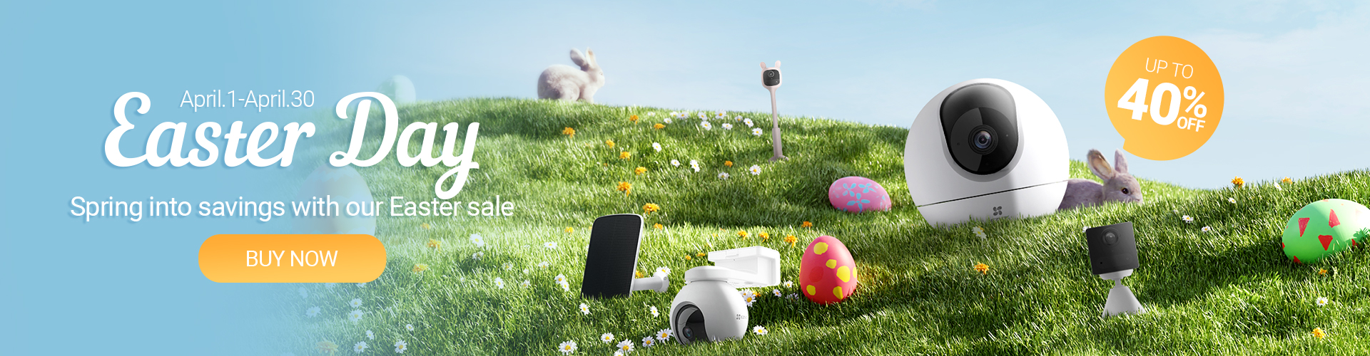 Easter Day Sale- Security Cameras & Smart Home
